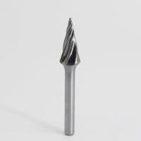 China High Hardness Cone Carbide Burr Die Grinder Bits 2.4mm-16mm Size Range 7,650-26,000 RPM for sale