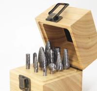China Tungsten Carbide Rotary Burrs Cylinder Shape 1/8-1/4 Inch Shank for Metal Cutting for sale