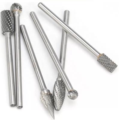 China Standard Double Cut Long Shank Carbide Burr 3mm 6mm 8mm Shank with HRA 89-92.5 Hardness and 15000-45000 RPM Speed for sale