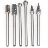China Tungsten Carbide Rotary Burrs Cylinder Shape 1/8-1/4 Inch Shank for Metal Cutting for sale