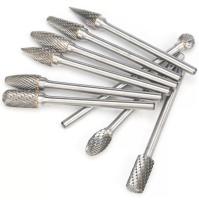 China Tungsten Carbide Rotary Burrs Cylinder Shape 1/8-1/4 Inch Shank for Metal Cutting for sale