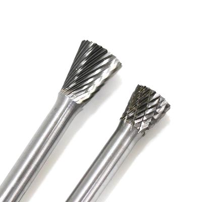China Customized Double Cut Shape N Tungsten Carbide Rotary Burrs 2.35mm-16mm with ISO9001 Certification for sale