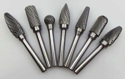 China Tungsten Carbide Rotary Burrs 1/8-1/4 Inch Shank Aluma Cut for Grinding Deburring for sale