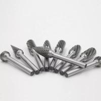 China Tungsten Carbide Rotary Burrs 6% Cobalt WC Shank 1/8 1/4 Inch 3 6mm Aluma Cut Die Grinder Bits for sale