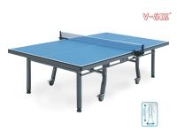 China V-SIX Foldable Table Tennis Table Easy Install With Lock Guard System Europe / USA Standard for sale