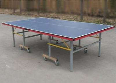 China Universal Size Indoor Table Tennis Table Rollaway Easy Handle 15mm MDF for sale