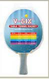 China V-SIX 3 Star Table Tennis Bats 5 Layers Poplar Plywood Color Handle For Competition for sale