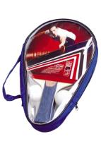 China Carry Bag Package Table Tennis Set Two Player Set Reverse Rubber With Sponge for sale