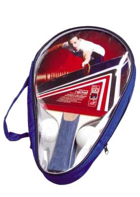 China Carry Bag Package Table Tennis Set Two Player Set Reverse Rubber With Sponge for sale