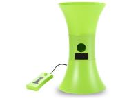 China Easy Assemble Table Tennis Robot Spin Forward Serve Balls PVC Material Green Color for sale