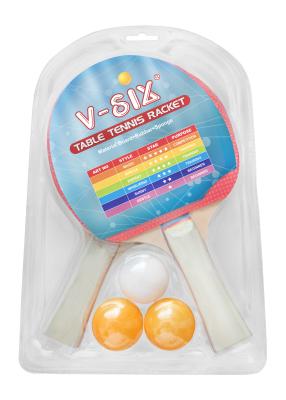 China Heat Sealed Clam Packed Table Tennis Set Pimple In Rubber With 3 Balls Post / Net for sale