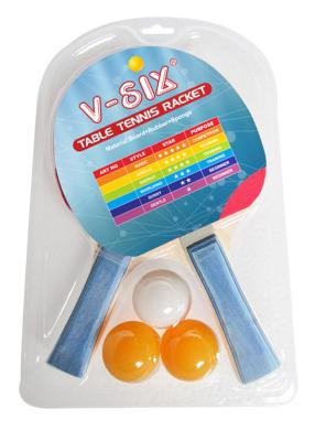 China Wooden Ping Pong Paddles With Blister Packing , Professional Table Tennis Balls for sale