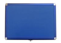 China Blue Color Table Tennis Racket Case Bats / Balls Aluminum Material With Filling Sponge for sale
