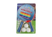 China Portable Table Tennis Equipment / Table Tennis Bats And Balls 7 Ply Poplarwood with 2 Bats 3 Balls for sale