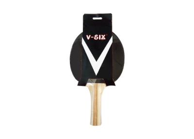 China 5 Ply Poplar wood 1.8mm Sponge Table Tennis Paddles with Color Handle Reverse Rubber for sale