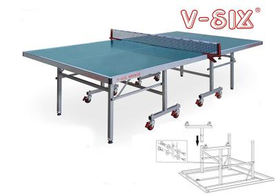 China 2 Lbs Outdoor Table Tennis Table 9ft X 5ft With Plastic Wheels for sale