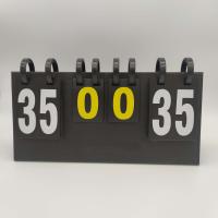 China PU Composite Paper Tabletop Scoreboard Portable Black Scorer Match Point Sets Cards For Table Tennis for sale