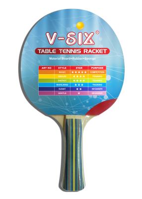 China Double Revert Rubber Table Tennis Rackets With Higher Density Yellow Sponge 1.5mm for sale