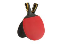 China Long Short Handle Ping Pong Bat Double Reverse Rubber Pine Ayous Blade for sale