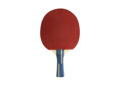 China Colour Handle Table Tennis Rackets 6mm Linden Plywood with Rubber and Sponge for sale