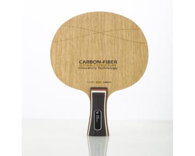 China Yellow Carbon Fiber Blade custom ping pong paddles Penhold Handle for sale