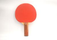 China Penhold Style River Wood Plain Handle Ping Pong Rackets With 1.5MM Sponge for sale