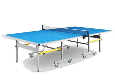 China AL Steel Outdoor Table Tennis Table , Foldable AP Table Top Movable Sports Ping Pong Table for sale