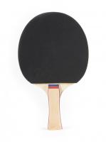China Recreation Table Tennis Rackets Inverted Rubber 5 Ply Blade Concave Handle Red Black for sale