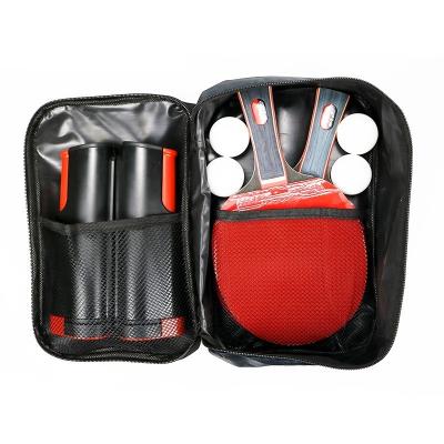 China 2 Bat Flexible Net Holder Ping Pong Racket Set ABS Ball 7 Layer Elastic Sponge for sale
