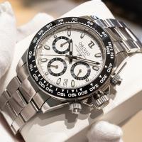 China OBLVLO Men Chronograph Watch, Stainless‑Steel Bracelet Sports Wrist Watch with Tachymeter Bezel for sale