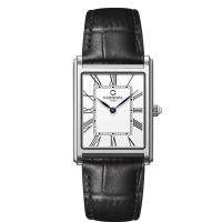 China Vintage Square Dial Couple Quartz Watch Genuine Leather Strap Classic Rectangle Men Women Dress Wrist Watch Gift Set for sale