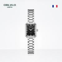 China Square Mother Of Pearl Dial Ladies Quartz Watch Mesh Milanese Metal Strap 4 Colors Minimal Luxury Women Dress Wrist Watch Gift for sale