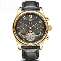 China Traditional Leather Strap Watch Featuring Lightweight Stainless Steel Case and Adjustable Genuine Leather Band for Daily for sale