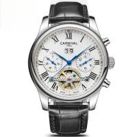 China Traditional Leather Strap Watch Featuring Lightweight Stainless Steel Case and Adjustable Genuine Leather Band for Daily for sale