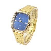 China Tonneau Minimal Quartz Watch Thin Mesh Milanese Metal Bracelet Vintage Square Analog Wrist Watch Gold Silver Men Women Fashion Casual Watch for sale