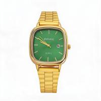China Tonneau Minimal Quartz Watch Thin Mesh Milanese Metal Bracelet Vintage Square Analog Wrist Watch Gold Silver Men Women Fashion Casual Watch for sale