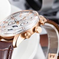 China Professional Traditional Business Wrist Watch Featuring Date Display Function and Scratch Resistant Mineral Glass for Daily Wear for sale
