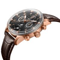 China Professional Traditional Business Wrist Watch Featuring Date Display Function and Scratch Resistant Mineral Glass for Daily Wear for sale