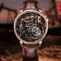 China Water Resistant Men's Luxury Wristwatch Elegant Design Durable Strap Suitable Business Casual and Formal Occasions for sale