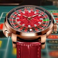 China Men's Luxury Wristwatch with Automatic Movement and Exhibition Case Back Showcasing Intricate Mechanical Details for sale