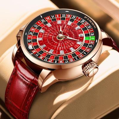 China Men's Luxury Wristwatch with Automatic Movement and Exhibition Case Back Showcasing Intricate Mechanical Details for sale