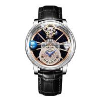 China Eco Friendly Men's Luxury Wristwatch Solar Powered Movement Durable Construction Elegant Appearance Suitable Office Wear for sale