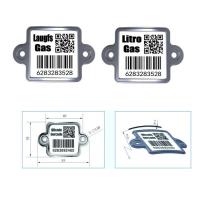 China LPG Gas Cylinder Tracking Durable QR Bar Code Tag Scratch Resistance PDA Fast Scan for sale