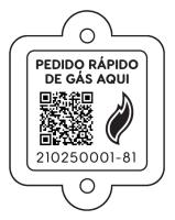 China Vertical Install Cylinder Barcode Tags LPG Tracking UV Protection Permanent Lable for sale