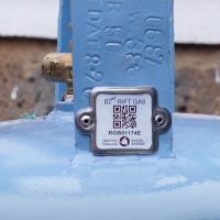 China Chemical Resistance Cylinder Track QR Code Label Steel Glaze Barcode Tag for sale