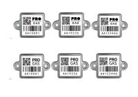 China 304 Steel Glaze Cylinder Barcode Asset Tracking QR Code Oil Resistance for sale