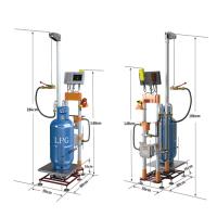 China 186cm Wireless Communication IICT Gas Cylinder Refill Machine for sale