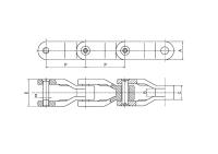 China LPG Roller Alloy Steel Cylinder Conveyor Chain for sale