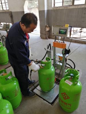 China 50G Division ATEX 120kg Cylinder Filling Scale Interlocking for sale