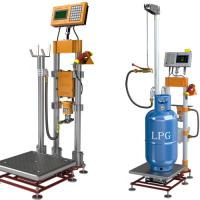 China Intelligent Interlocking LPG Cylinder Filling Machine 120Kg for sale